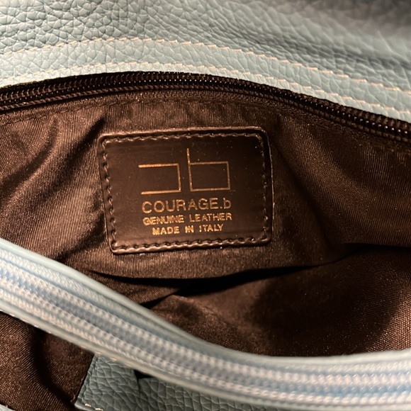 Bags | New Without Tags Never Used Sky Blue Leather Bag Courage B ...